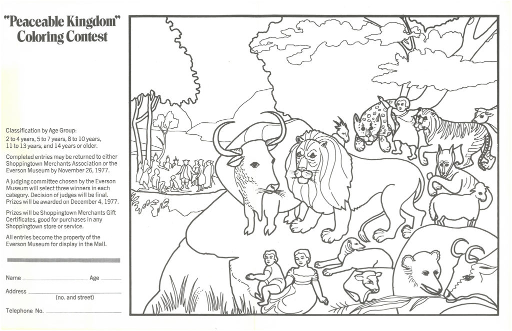 Object of the Week: The Peaceable Kingdom, by Edward Hicks - Everson ...